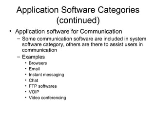 7 application software categories | PPT