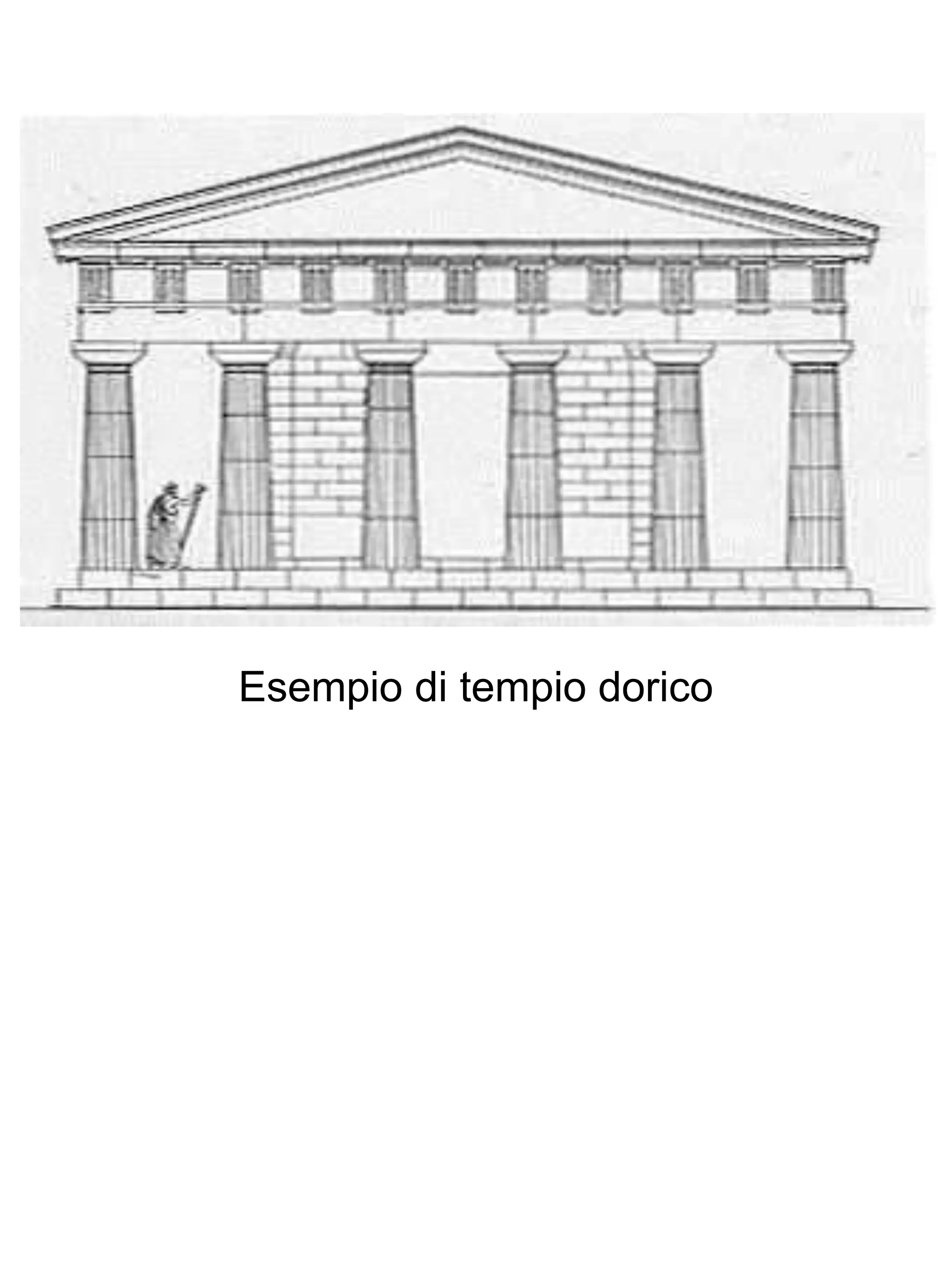 7. Architettura greca - Il tempio - Gli ordini architettonici | PDF