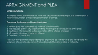 Rules on ARRAIGNMENT-and-PLEA in the Phils.ppt