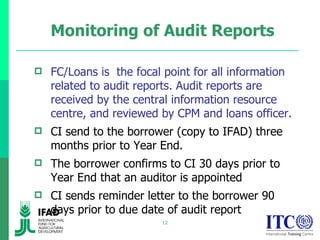 Terms of Reference for Selection of Auditors Audit Reports and Audit ...