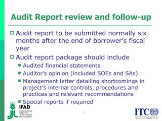 Terms of Reference for Selection of Auditors Audit Reports and Audit ...