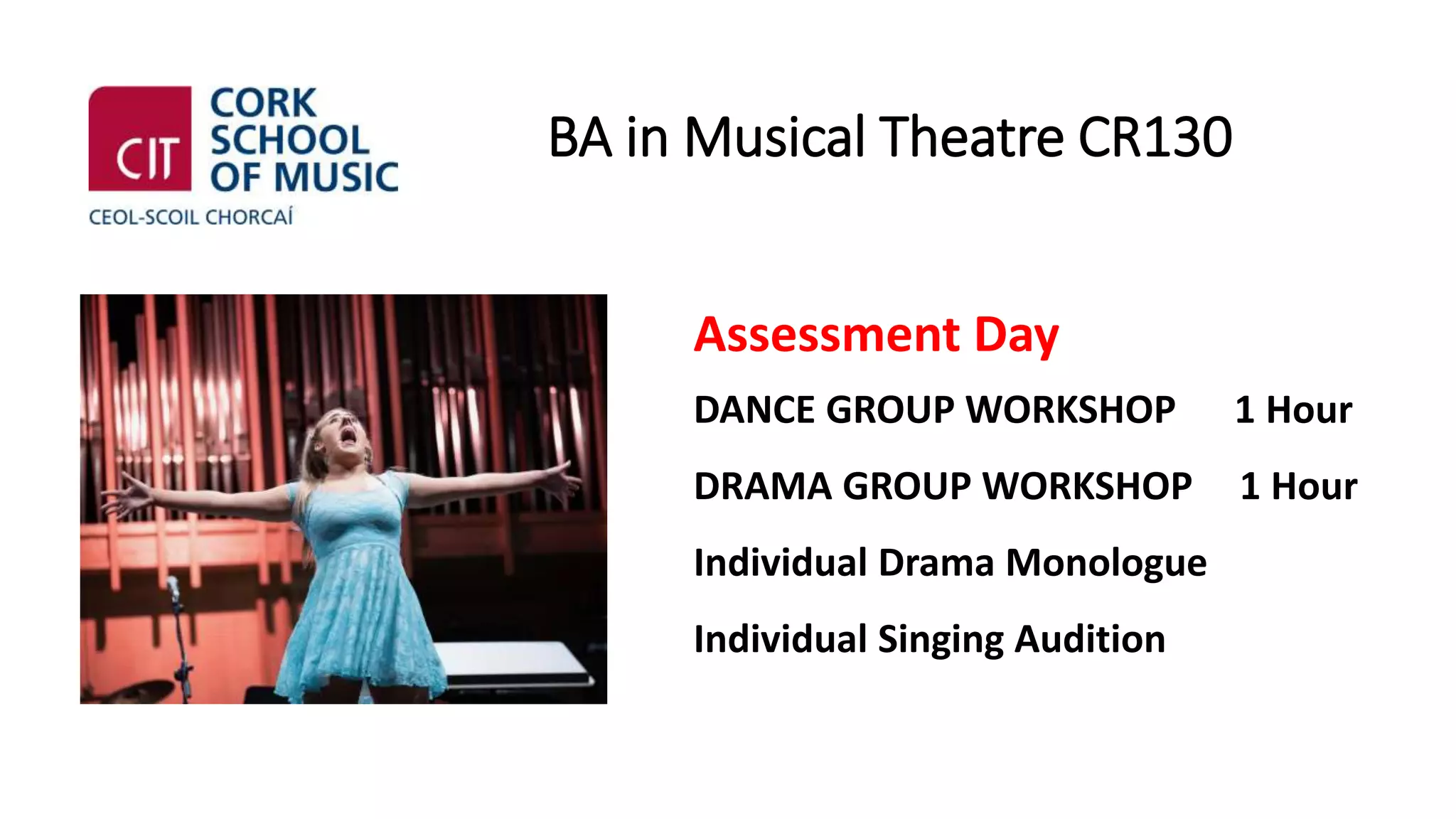 BA in Musical Theatre | PPTX | Education