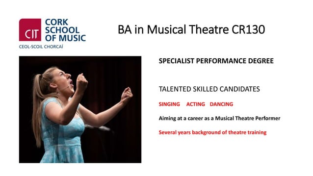 BA in Musical Theatre | PPTX | Education