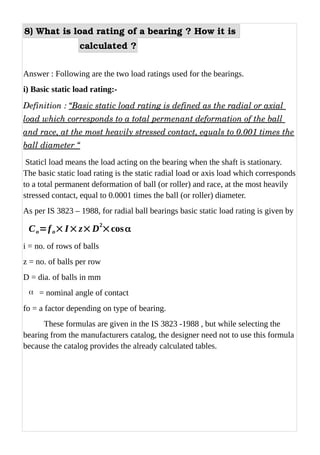 Design of machine elements notes by Bhavesh Mhaskar | PDF