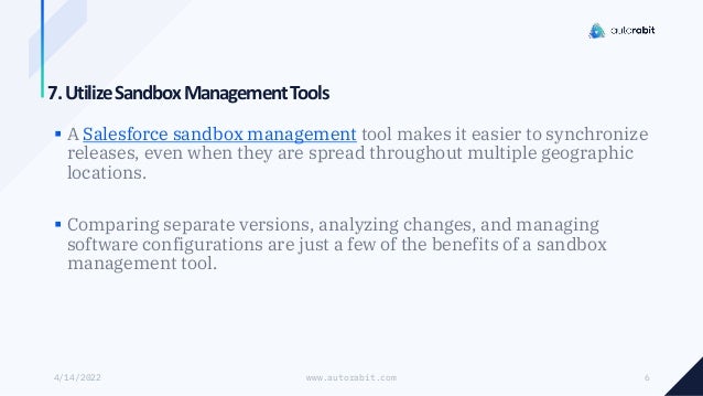 7 Best Practices for Salesforce Sandbox Management | PDF | Video Game Genres | Video Gaming