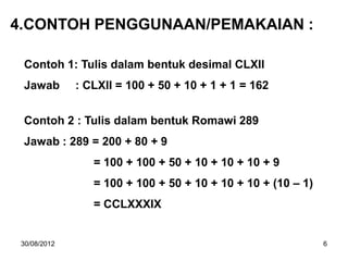 bilangan romawi | PPS