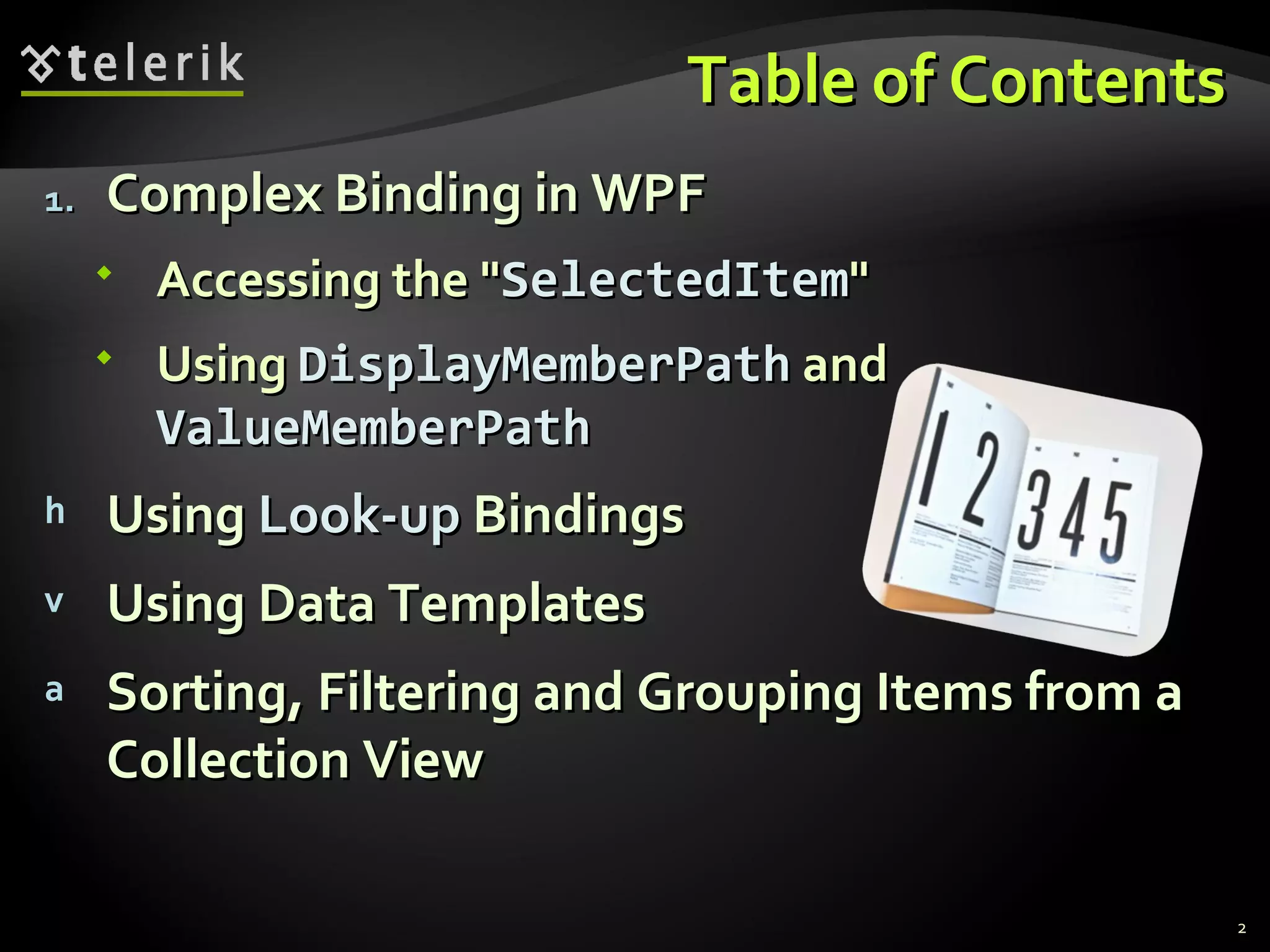Complex Data Binding | PPT