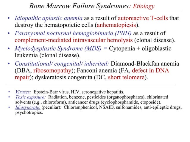 Bone marrow failure syndromes.ppt