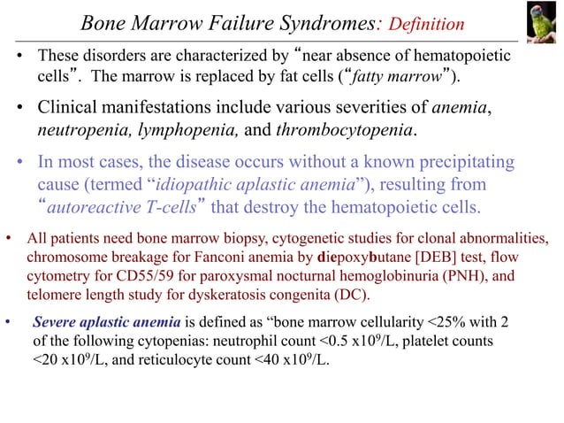 Bone marrow failure syndromes.ppt