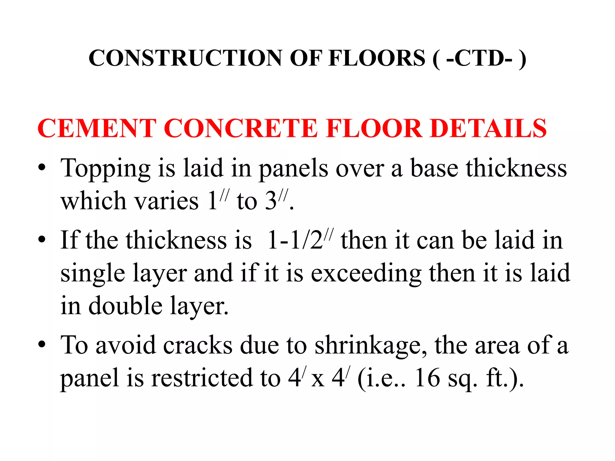 7 building construction part 2 flooring,roofs,staircase and maintance ...