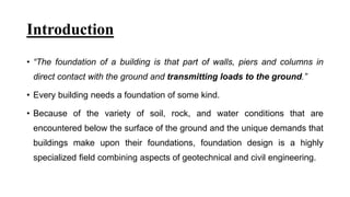 7 building construction part 3 foundation - edit | PPTX
