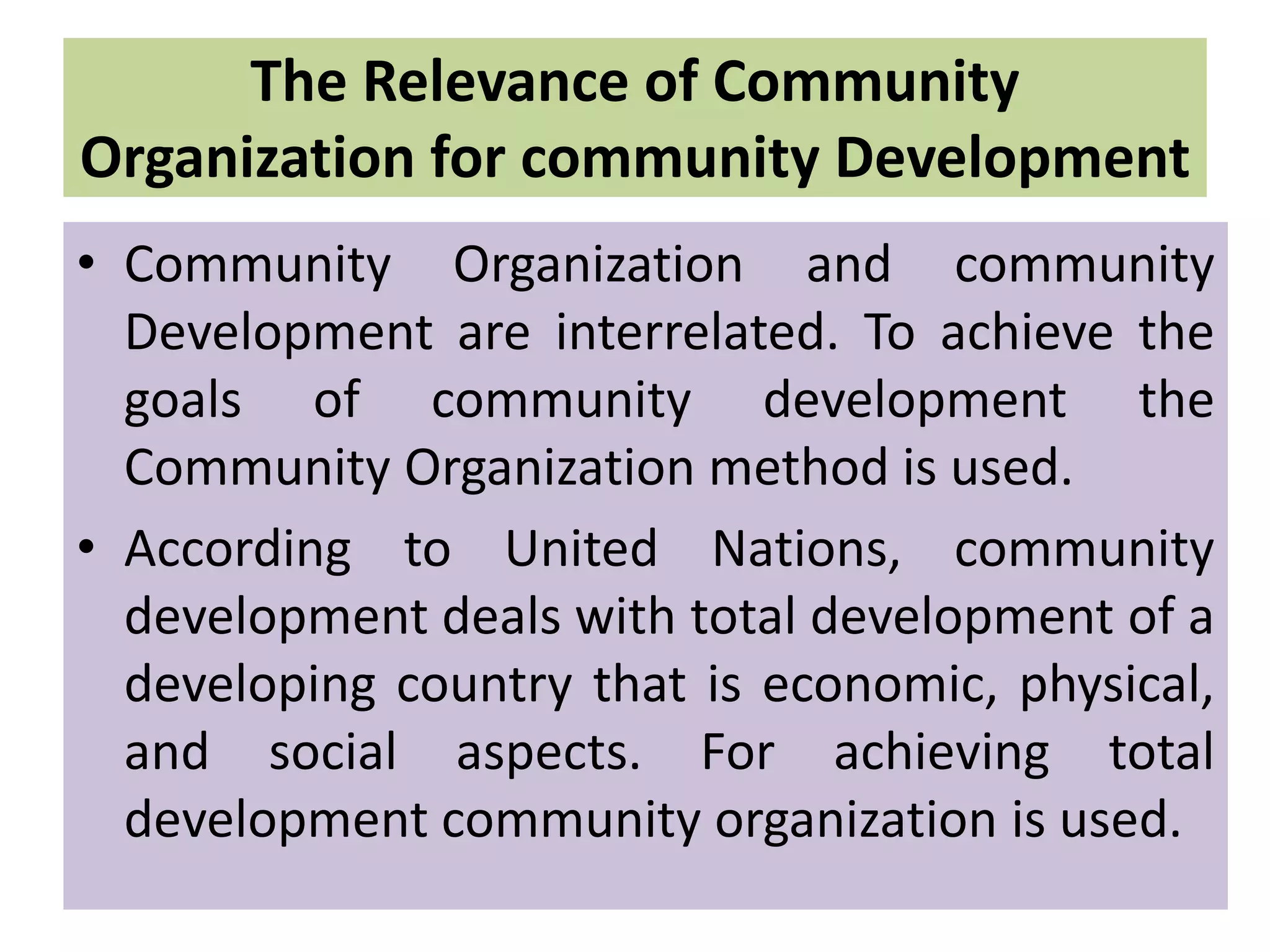 Community Organization as a method of Social Work intervention | PPTX