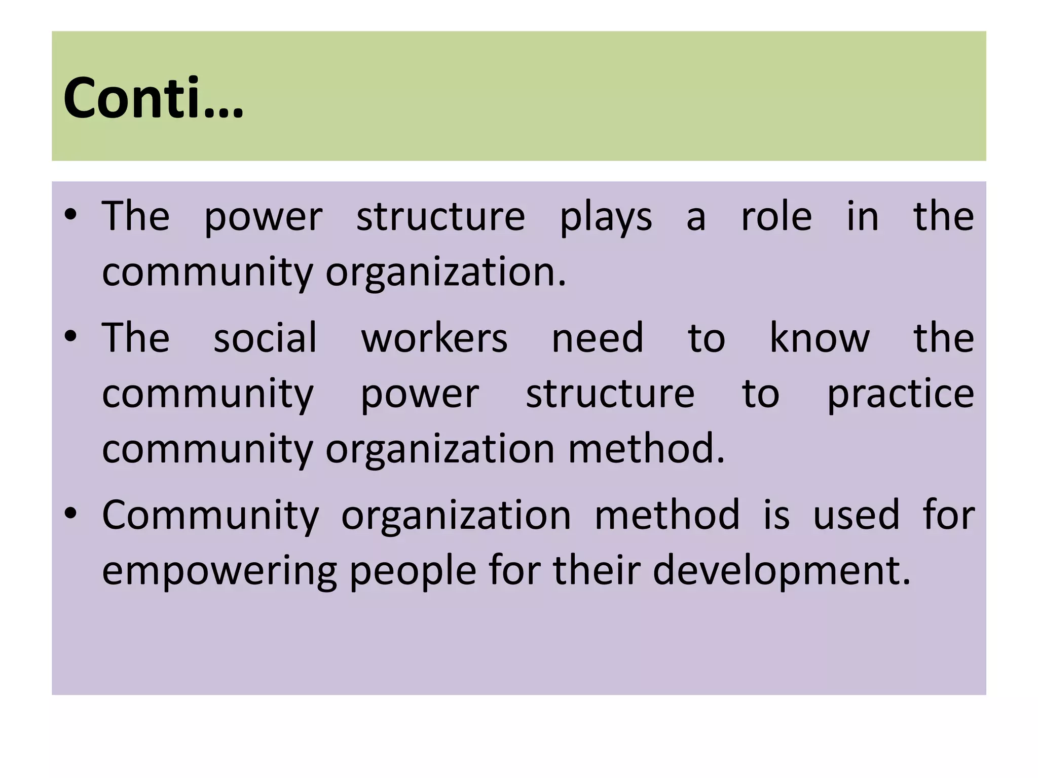 Community Organization as a method of Social Work intervention | PPTX