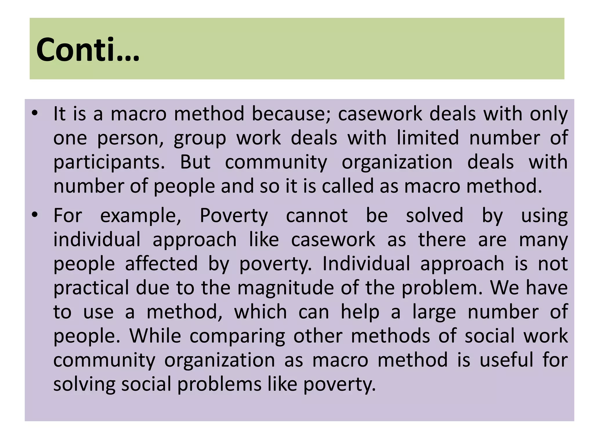 Community Organization as a method of Social Work intervention | PPTX