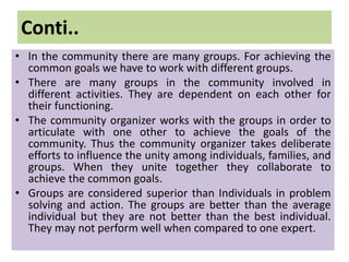 Community Organization as a method of Social Work intervention | PPTX