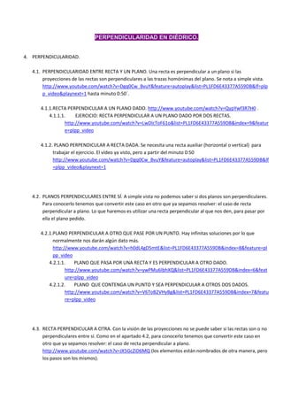 7.c. diédrico. pertenencias, intersecciones, paralelismo ...