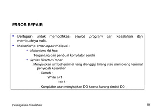 7. cara penanganan kesalahan | PPT