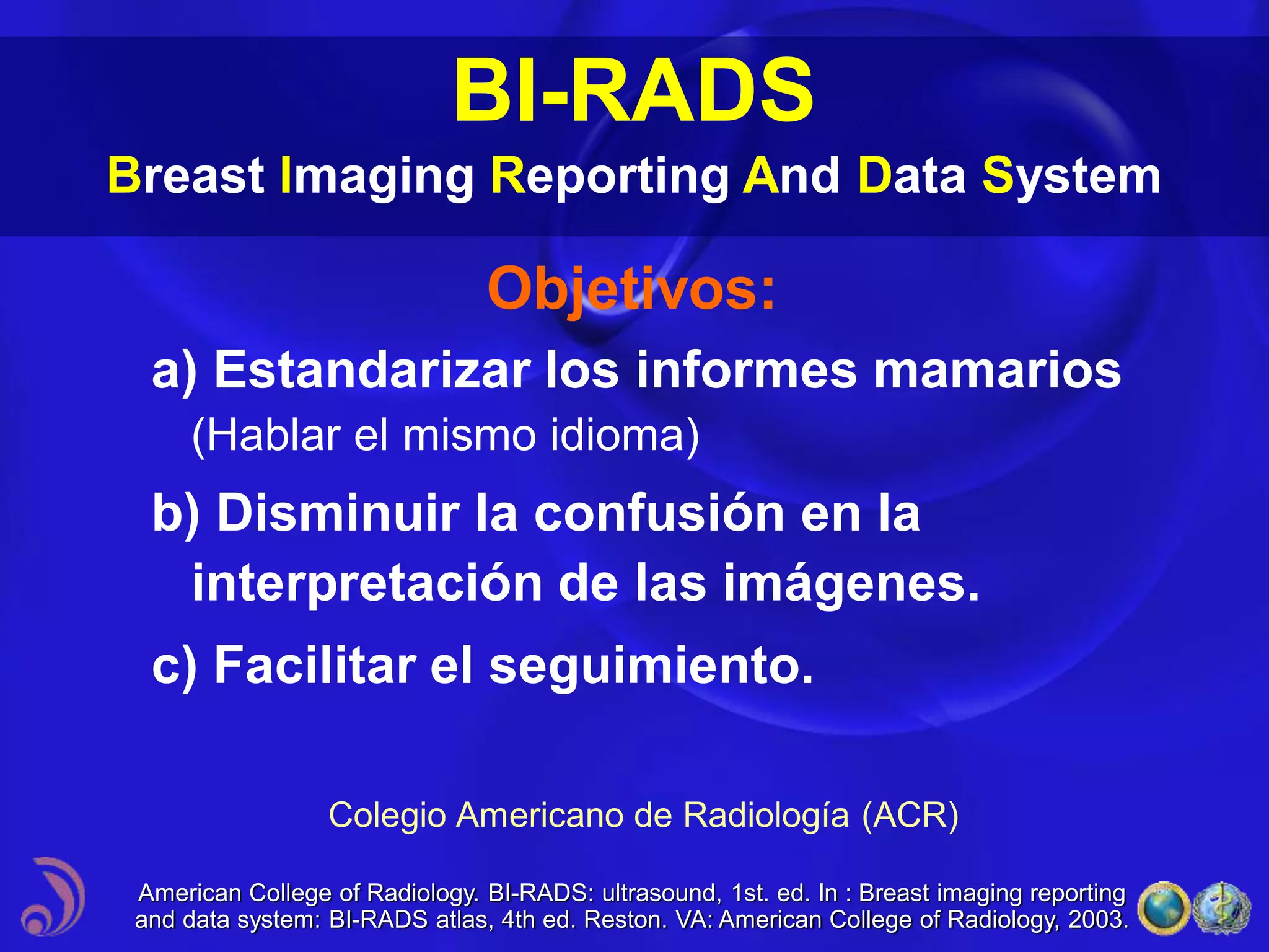 7 categorizacion practica-de_bi_rads_mysler | PDF | Medical Tests ...