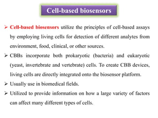cell-based-biosensor-lecture-7 | PPTX | Chemistry | Science