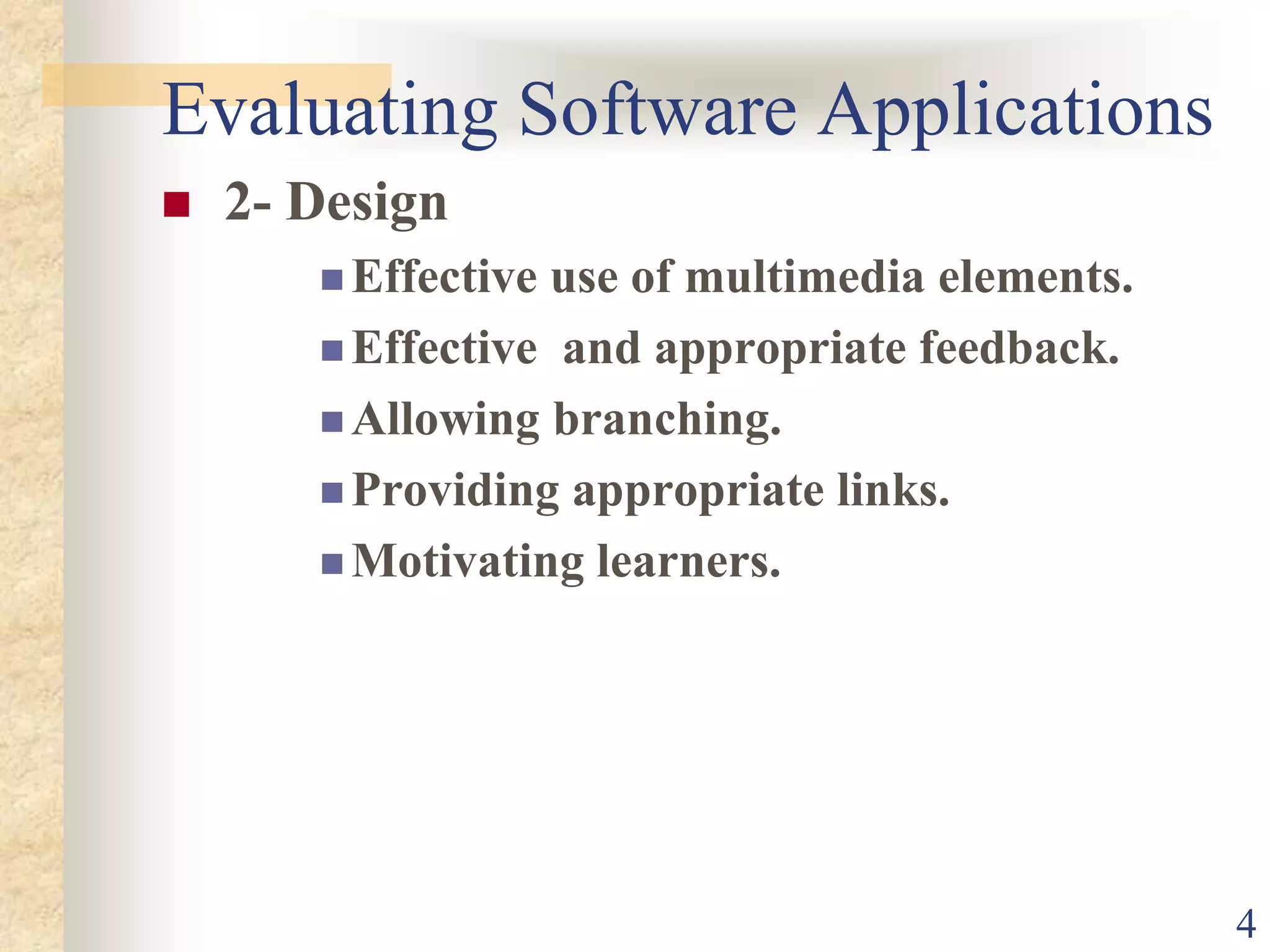 7- Ch 7 instructional Software Evaluation-short.ppt