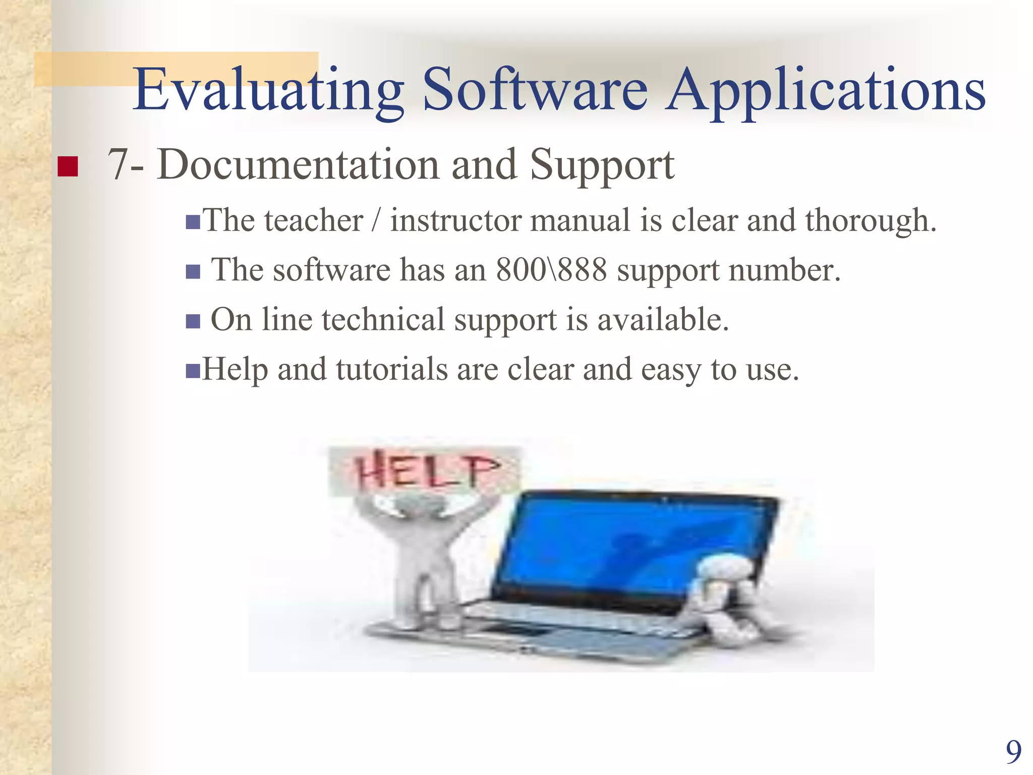 7- Ch 7 instructional Software Evaluation-short.ppt