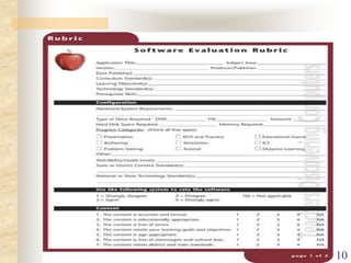7- Ch 7 instructional Software Evaluation-short.ppt