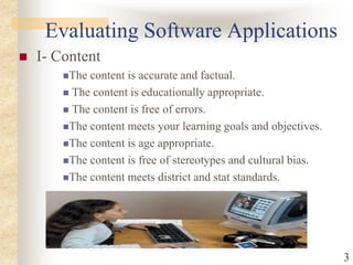 7- Ch 7 instructional Software Evaluation-short.ppt
