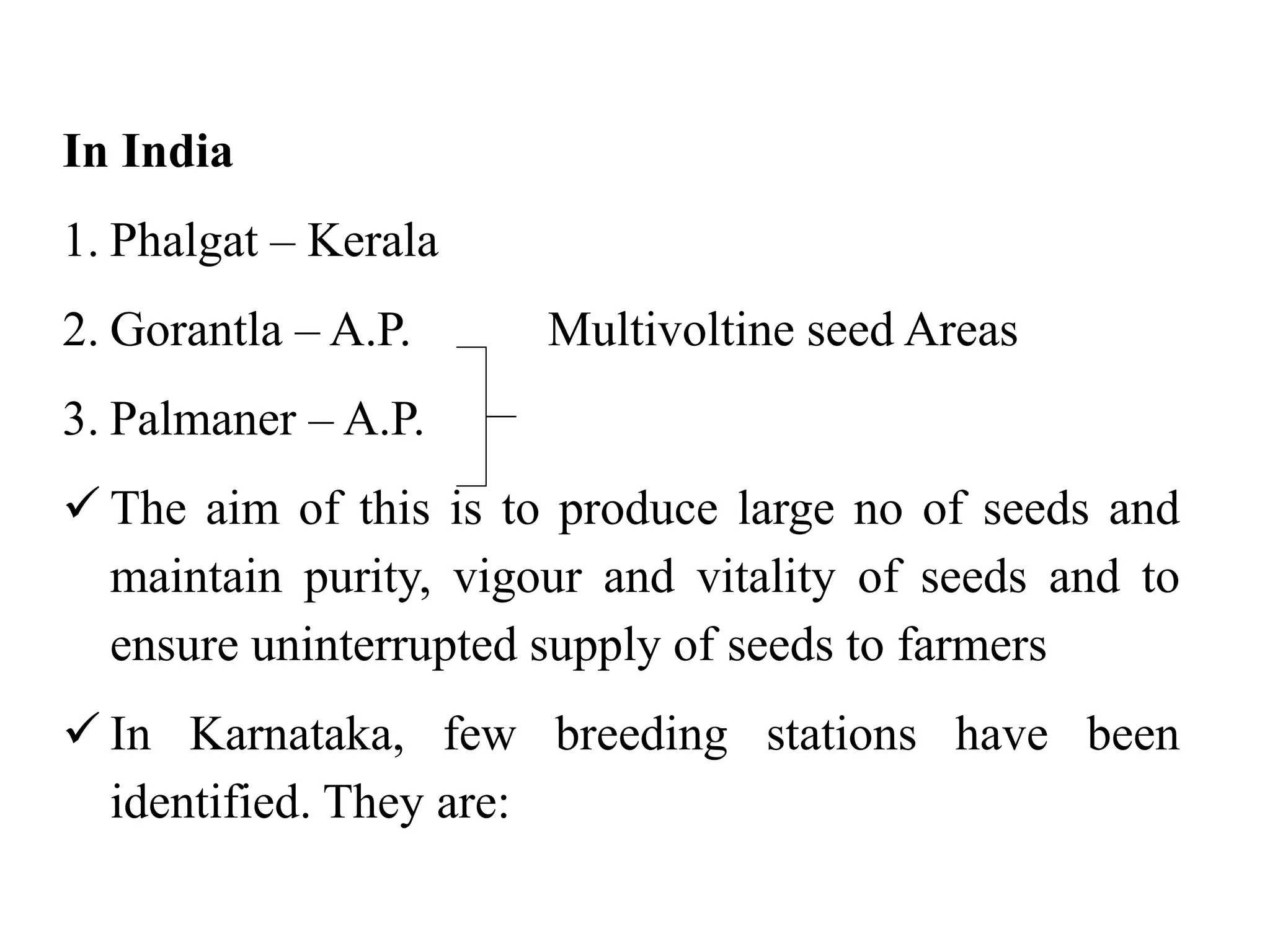 7 chapter tier system of silkworm seed multiplication, seed area ...