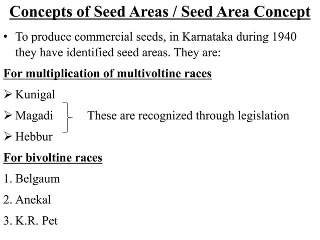 7 chapter tier system of silkworm seed multiplication, seed area ...