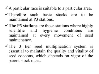 7 chapter tier system of silkworm seed multiplication, seed area ...