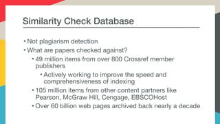 Checking for Originality thorough Crossref Similarity Check | PDF | Desktop Publishing ...