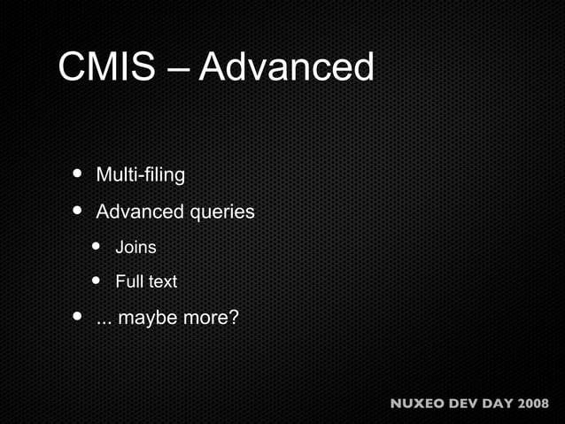 CMIS Round Table | PPT