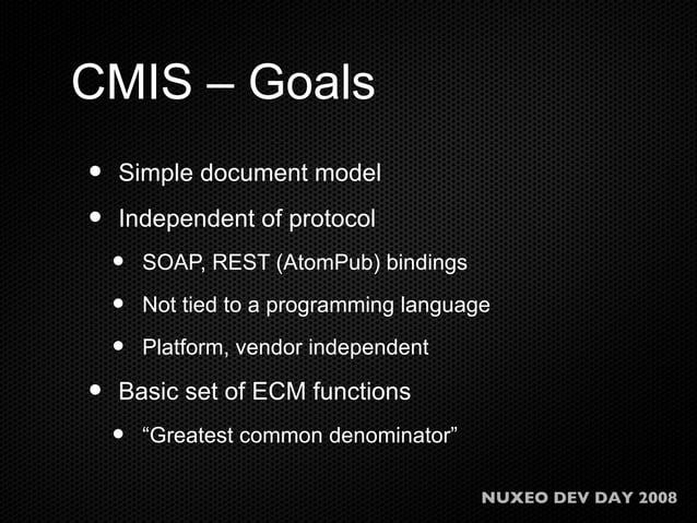 CMIS Round Table | PPT