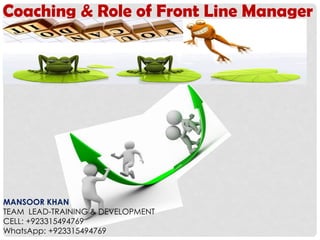 Coaching & Frontline Managers | PDF | Career Advice | Careers