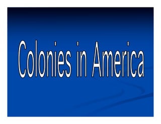 7 colonies in america | PDF