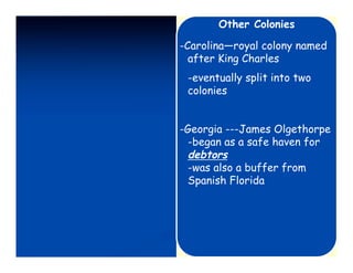 7 colonies in america | PDF