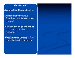 7 colonies in america | PDF