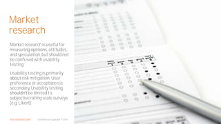 7 Components to Medical Device Usability Testing Success | PPT