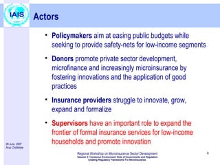 Conducive Environment: Role of Governments and Regulators | PPT