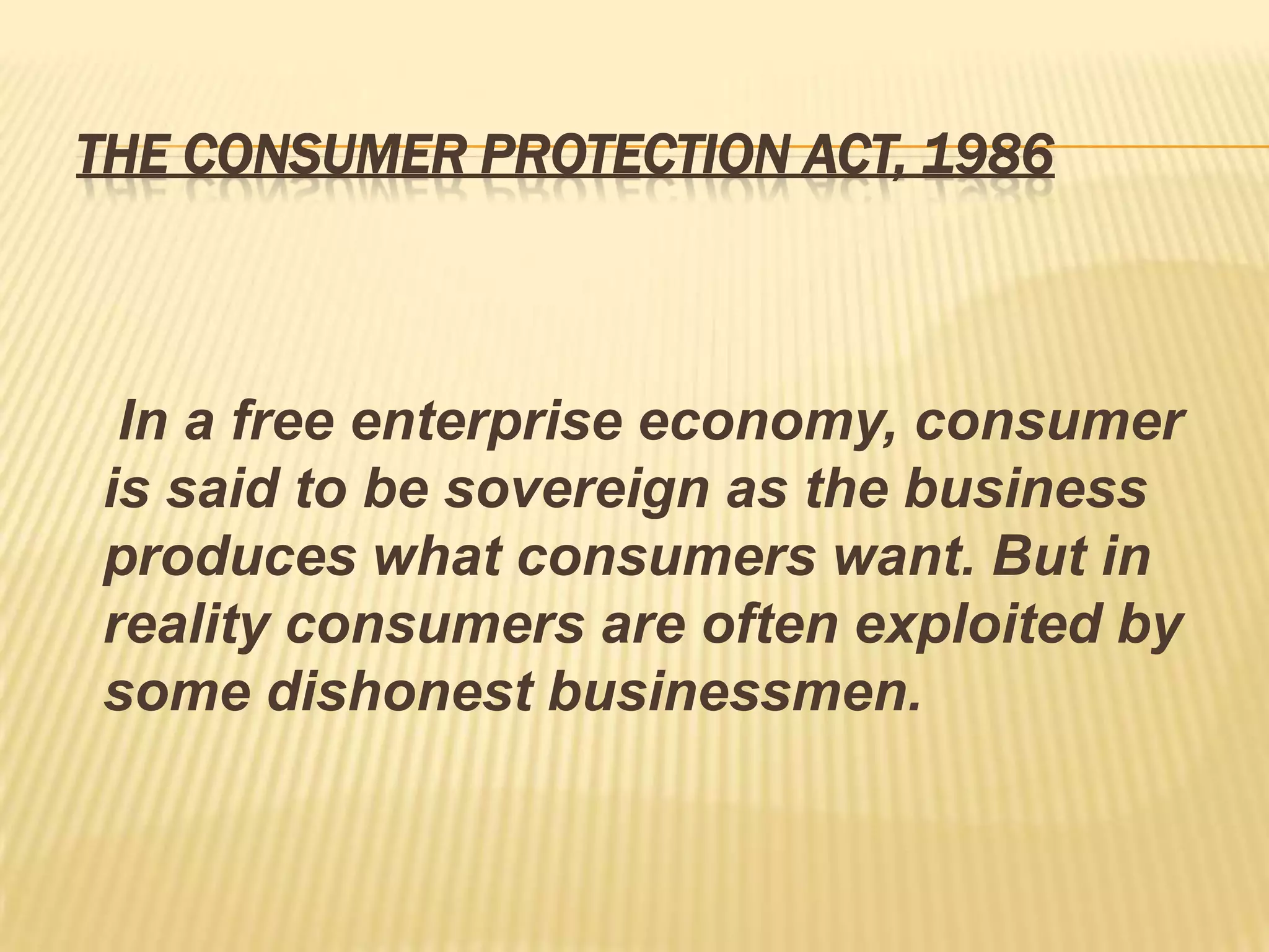 7. consumer protection act | PPTX