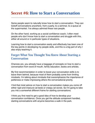 7 Conversation Secrets | PDF