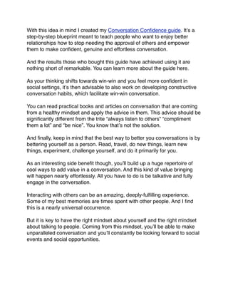 7 Conversation Secrets | PDF