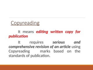 Copyreading and Headline writing guide.. | PPT