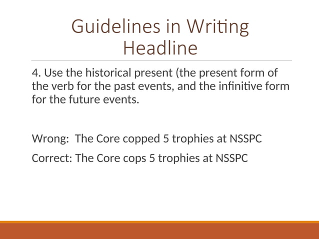 Copyreading and Headline writing guide.. | PPT