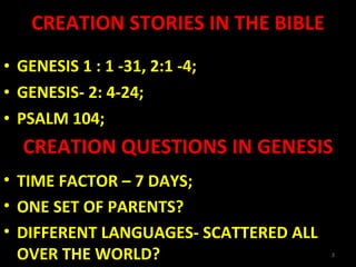 7 Creation Story | PPT
