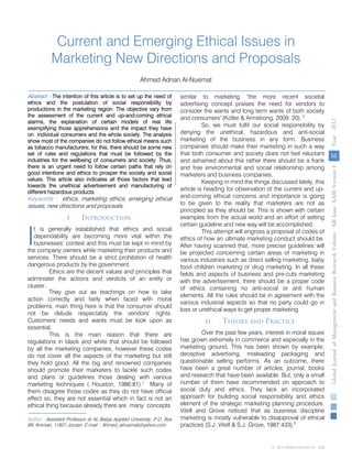 7 current-and-emerging-ethical-issues | PDF | Financial Regulation ...