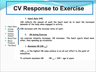 CV CONTROL DURING EXERCISE | PPT