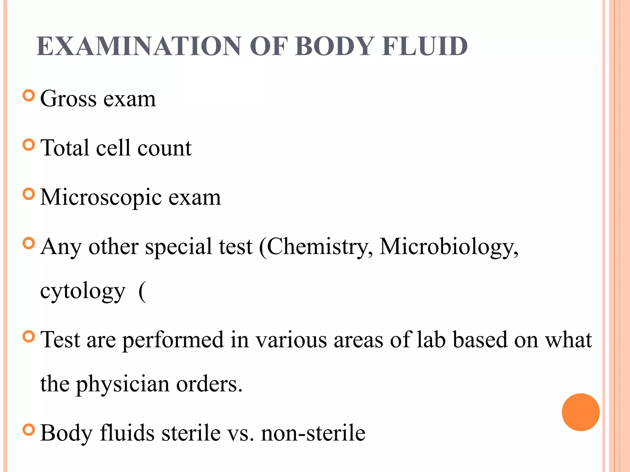cytology of body fluid | PPT