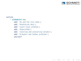Dancing Links: an educational pearl | PDF