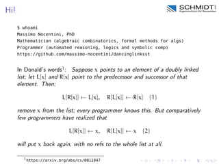 Dancing Links: an educational pearl | PDF